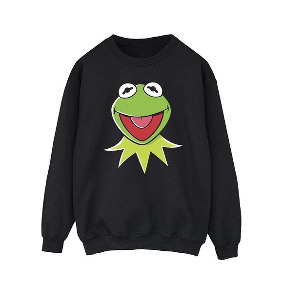 Disney | Sweaters | Disney Mens Muppets Kermit Head Sweatshirt Black ...